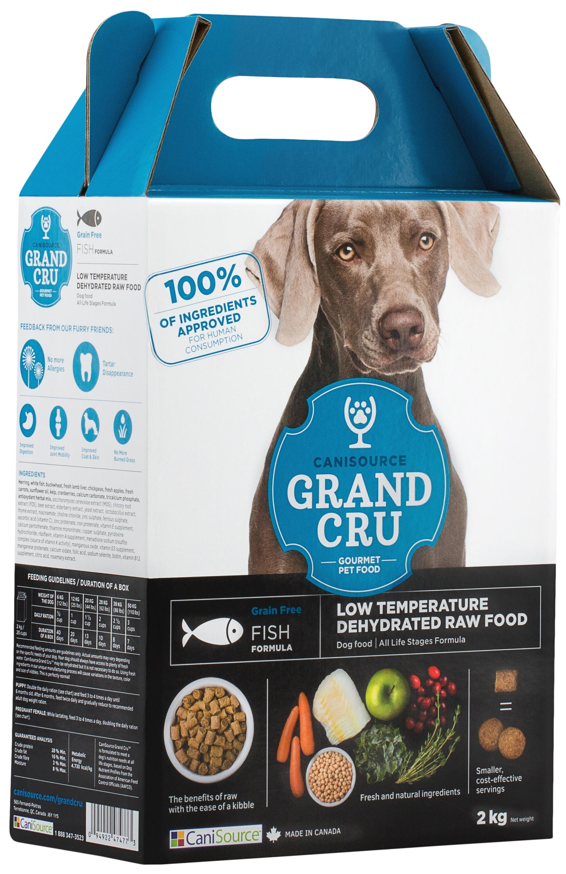 CaniSource Grand Cru Fish Grain-Free Dehydrated Dog Food, 2-kg | St ...