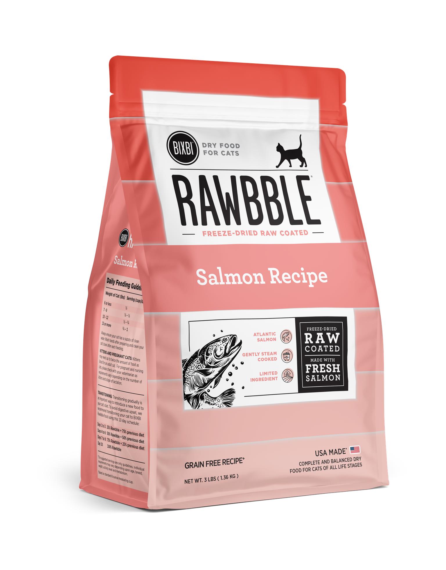 BIXBI RAWBBLE Salmon Recipe Dry Cat Food, 3-lb | The Scottish Dog Pet ...