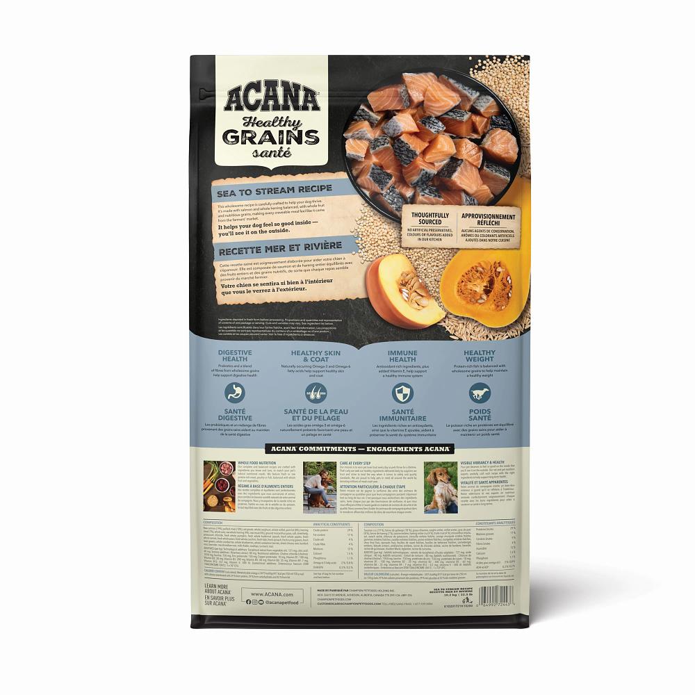 ACANA Healthy Grains Sea to Stream Recipe Dry Dog Food, 10.2-kg | Midland