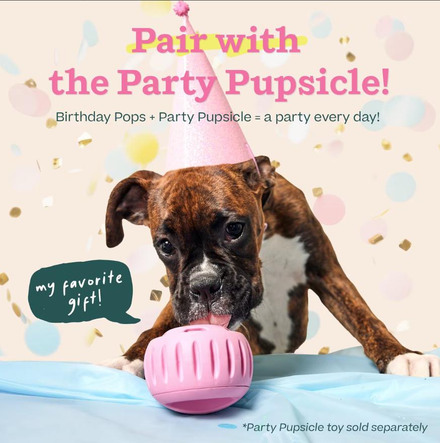 Woof Pupsicle Birthday Pops Dog Treats, Small, 10-count | Kanata