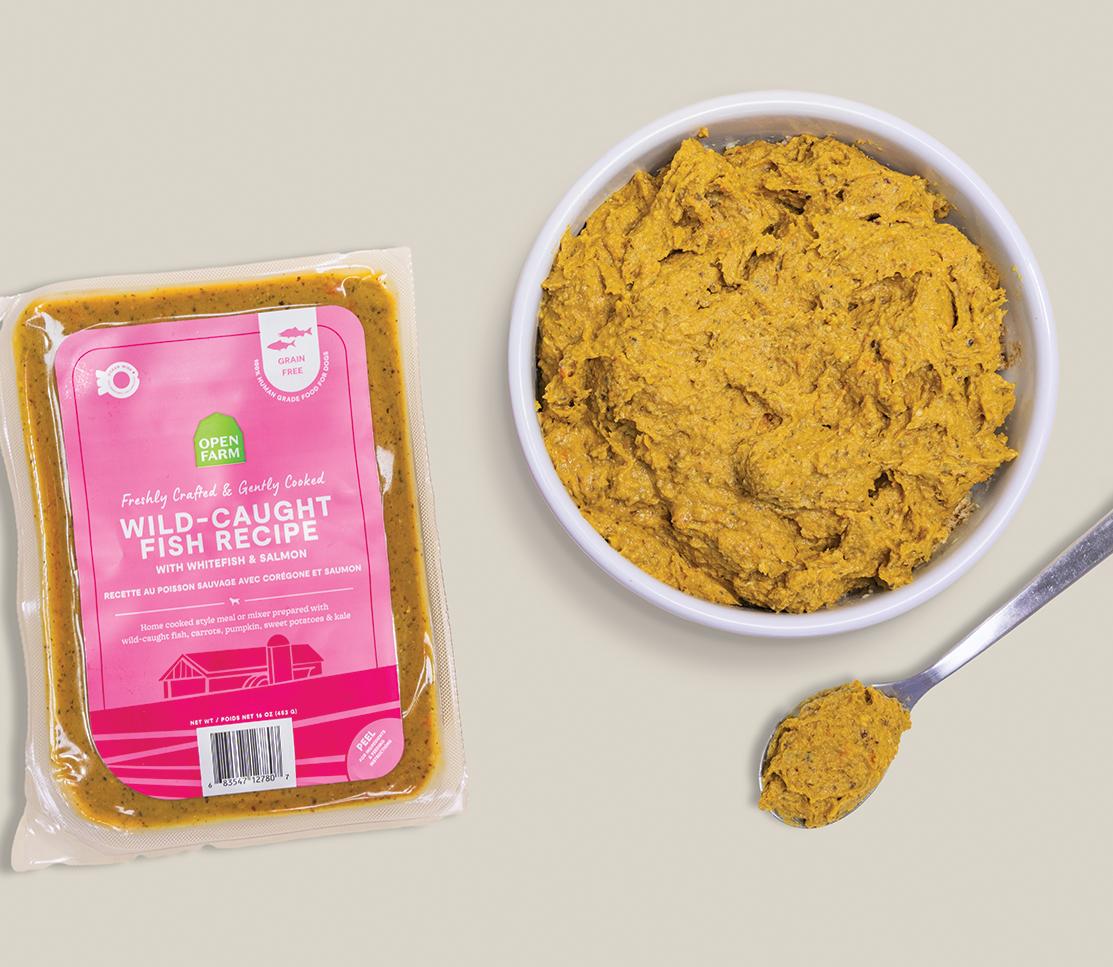 Open Farm Gently Cooked Wild-Caught Fish Grain-Free Frozen Dog Food, 16 ...