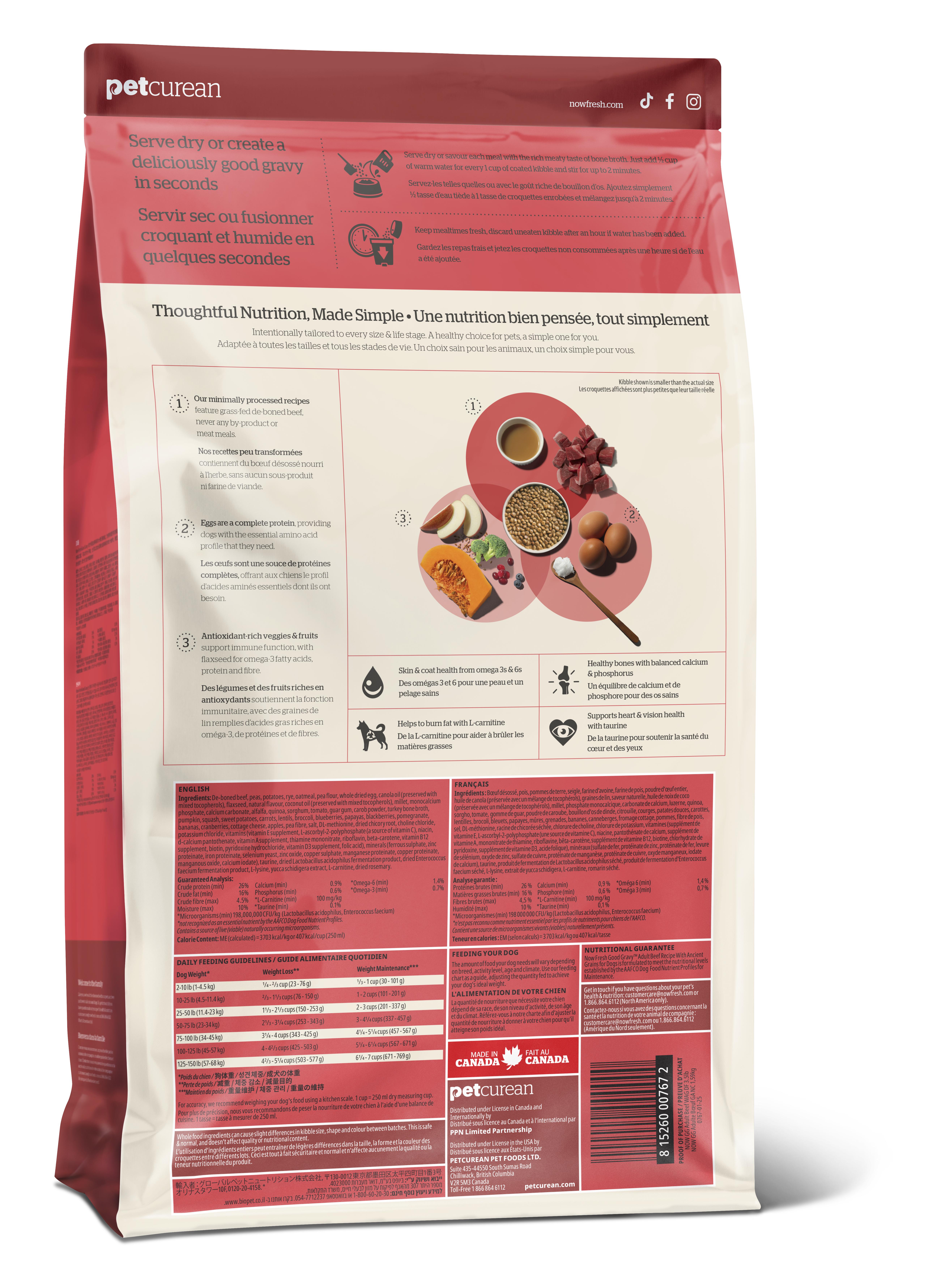 Now Fresh Good Gravy Beef Coated in Bone Broth with Ancient Grains ...