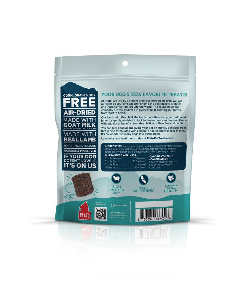 Plato Lamb with Goat Milk Jerky Bites Dog Treats, 6-oz | Stouffville