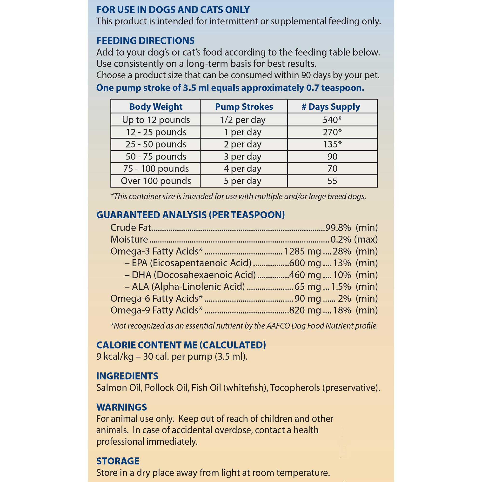 Grizzly Salmon Plus Food Supplement for Dogs & Cats, 32-oz bottle ...