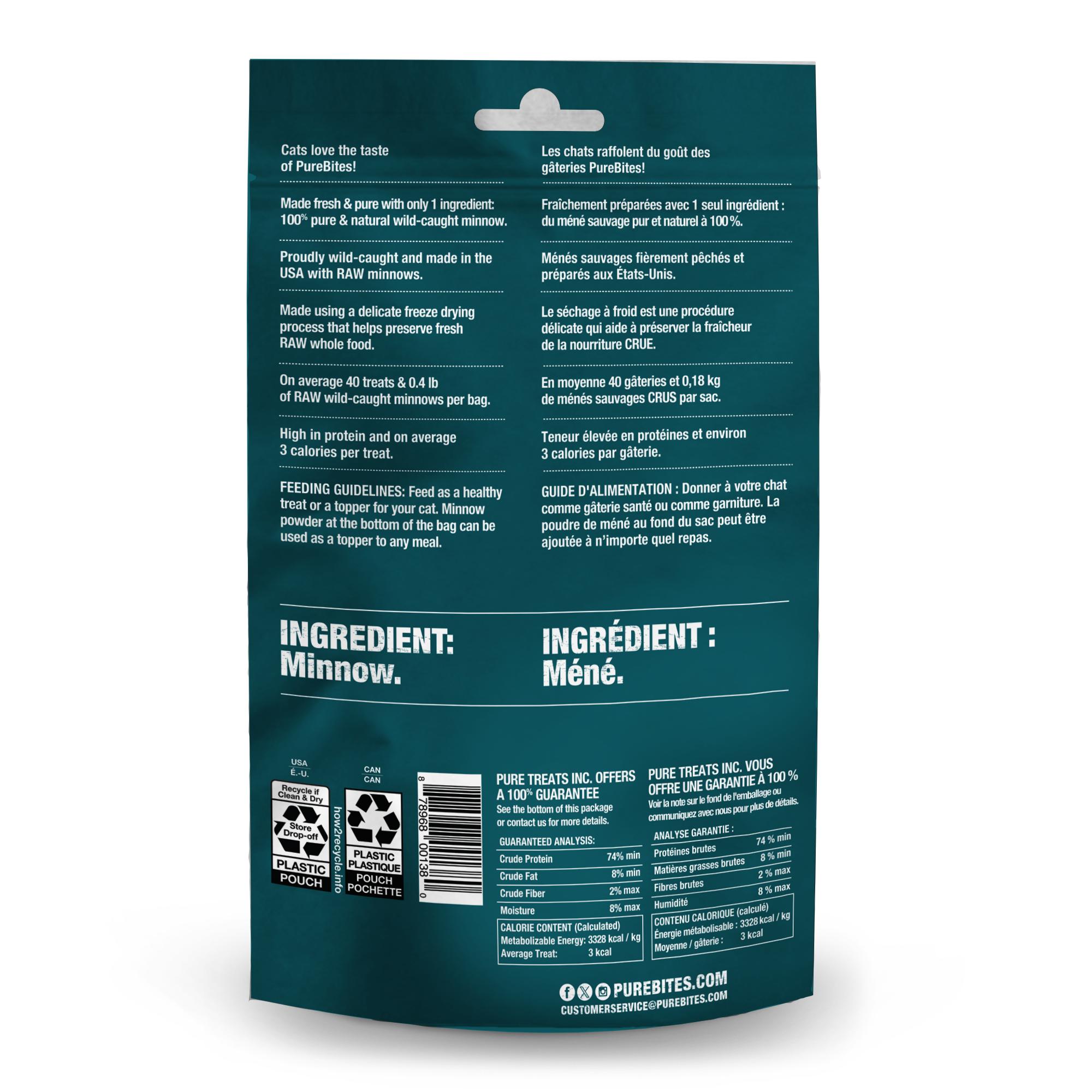 PureBites Wild-Caught Minnow Freeze-Dried Cat Treats, 1.09-oz | Burnaby