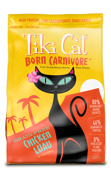 Tiki Cat Born Carnivore Grain Free Chicken Luau Dry Cat Food 2 8 lb 